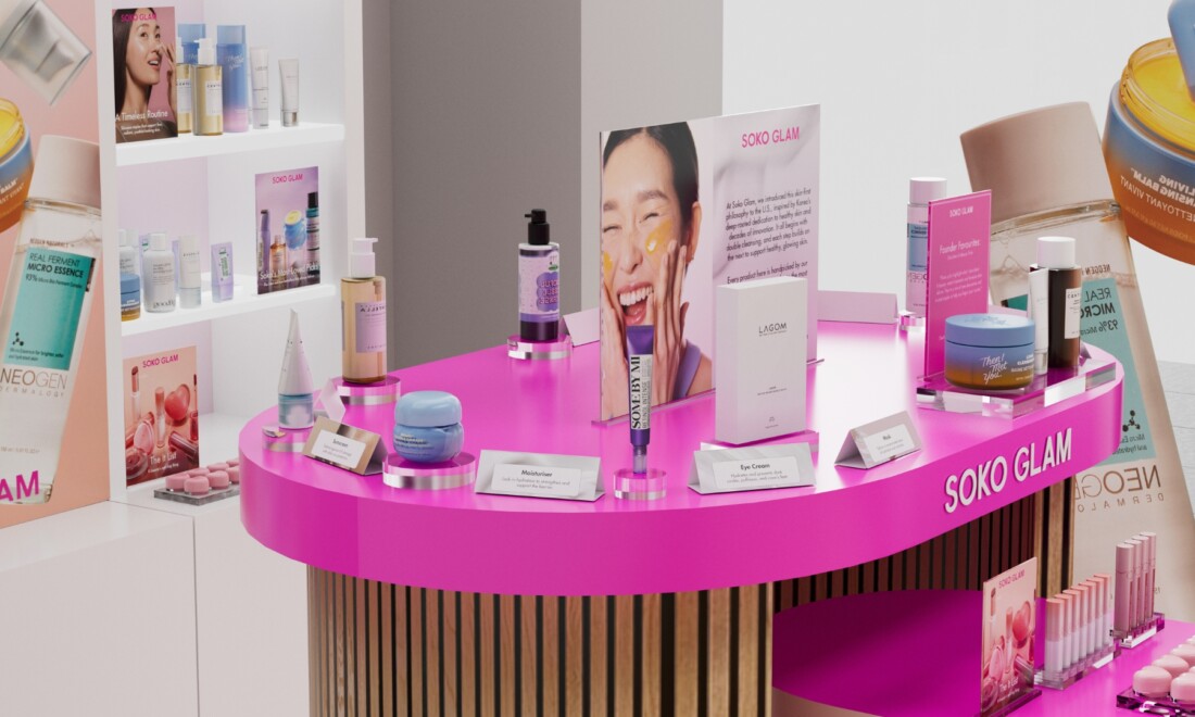 Soko Glam Launches Space NK Shop-in-Shop Concept